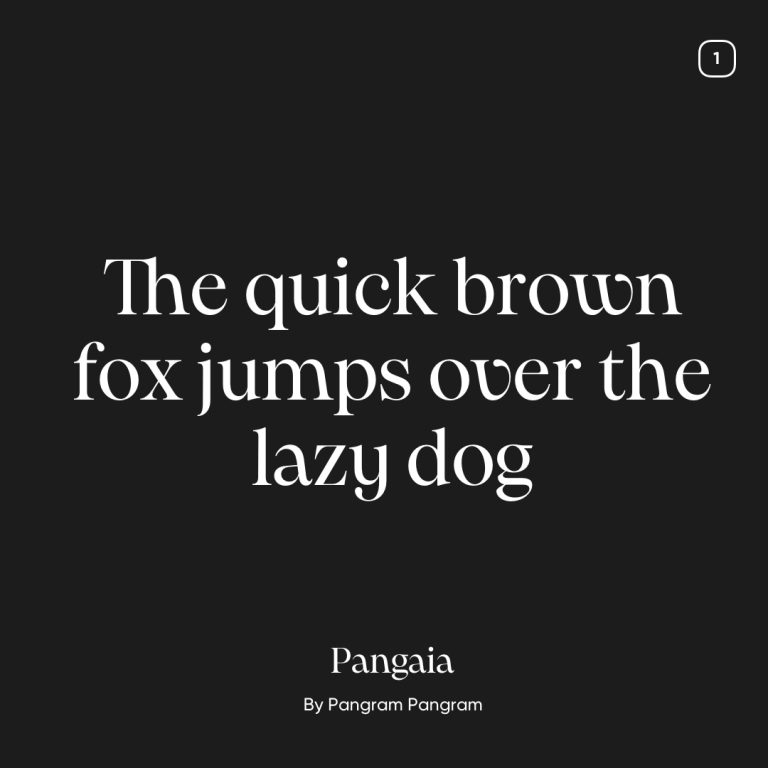 Top 5 Pangram Pangram Fonts - Bravemark
